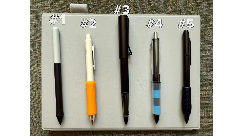 Comparison of Five EMR Pens (Supernote, LAMY, Dr. Grip, Wacom, and Cis ...